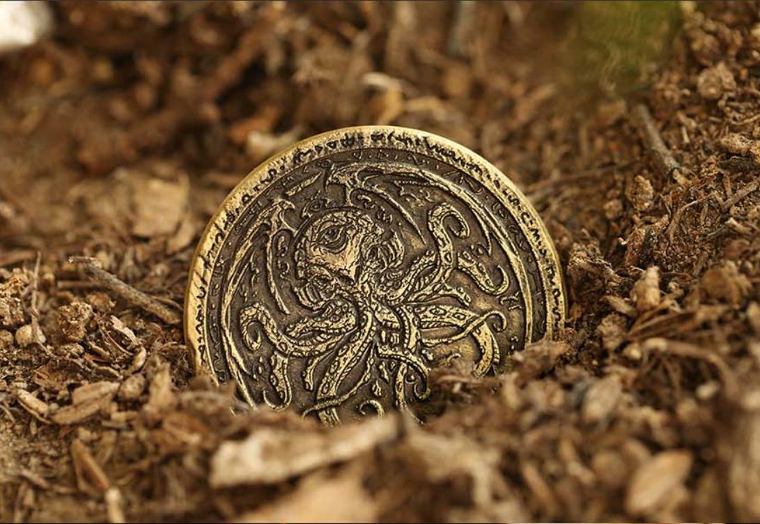Cthulhu Mythos The Call of Cthulhu Young Cthulhu Statue Metal Coin Game ...