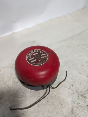 Vintage Federal Sign and Signal 306 Red Electric Siren, 230/250V, 60Hz ...