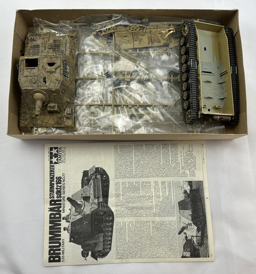 Tamiya 1:35 Sturmpanzer IV Brummbar Sd Kfz166 Model Kit Partially ...