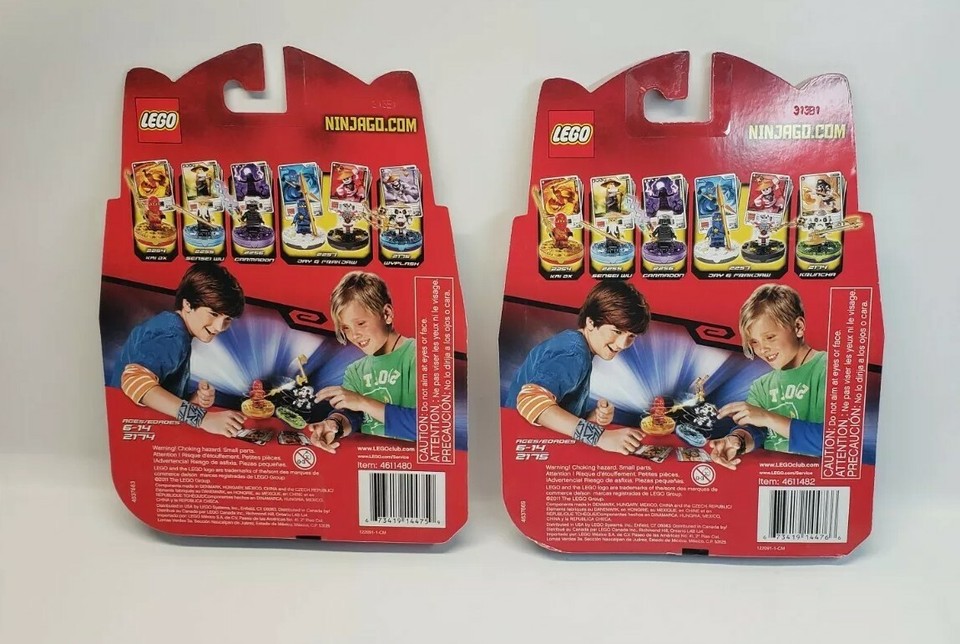 LEGO Ninjago Spinner 2174 Kruncha & 2175 Wyplash - New & Sealed | eBay