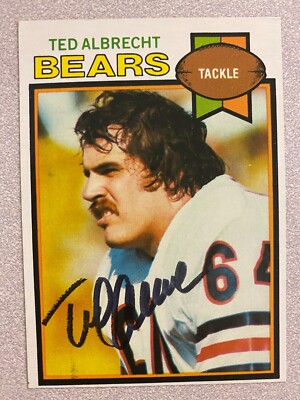 Ted Albrecht signed CHICAGO BEARS card 1979 Topps | eBay