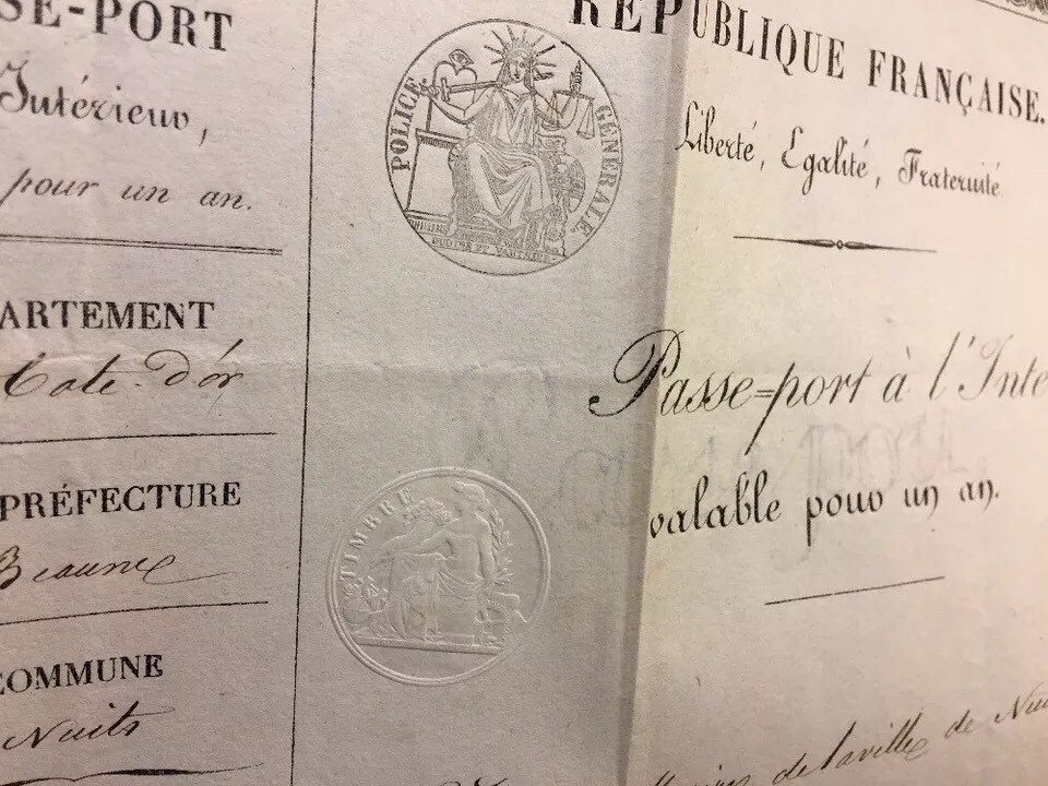 ANTIQUE PASSPORT 1851 | eBay