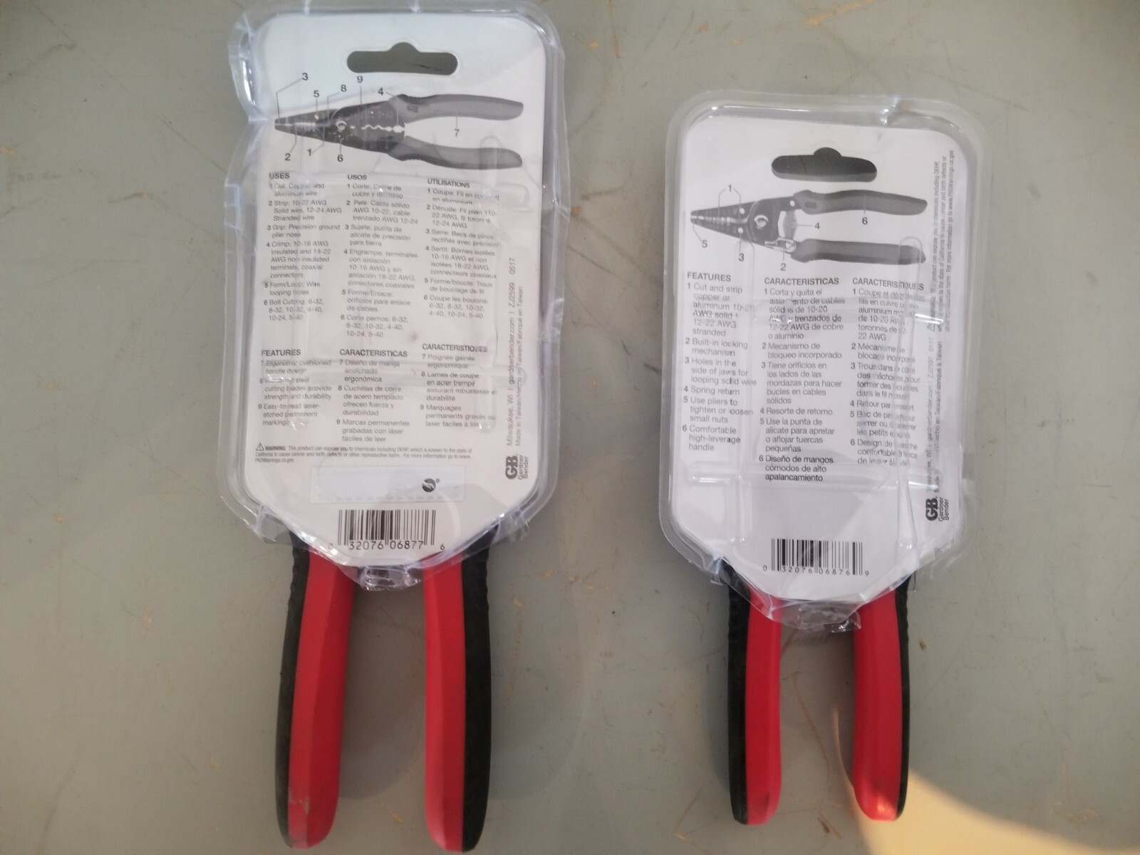 Set of 2 Gardner Bender Wire Stripper/Stripper & Crimper, GS-360, GS ...