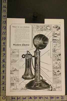 1923 TELEPHONE SCIENCE STICK STYLE WESTERN ELECTRIC COMMUNICATON ...