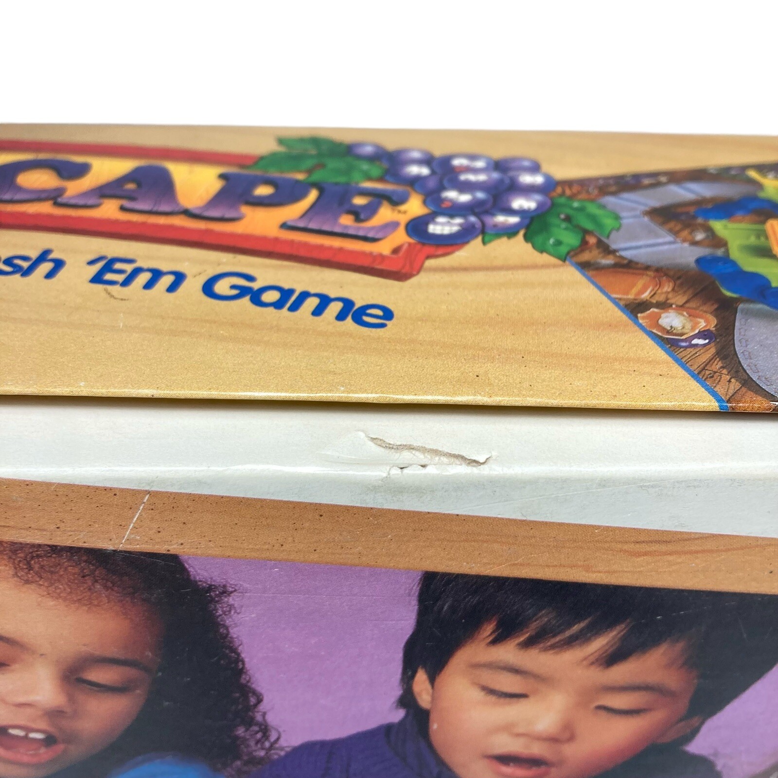 Vintage 1992 Grape Escape Board Game Parker Bros. Missing Orig Die ...