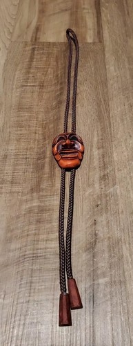 Korean Pavilion Bolo Tie Mans Face Brown Rope Mask Korea | eBay