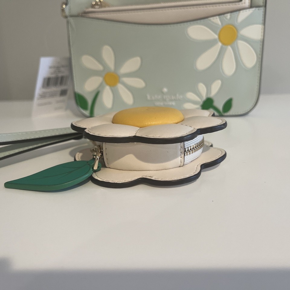 New Kate Spade Day Tripper Flower Daisy Wristlet Purse Coin Bag Handbag ...