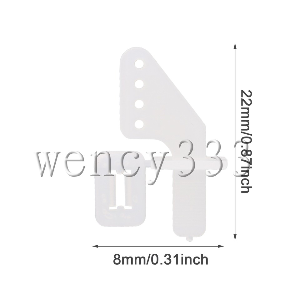 Nylon Micro Control Horns 0.87" x 0.31" 4 Holes for RC Airplane Parts ...