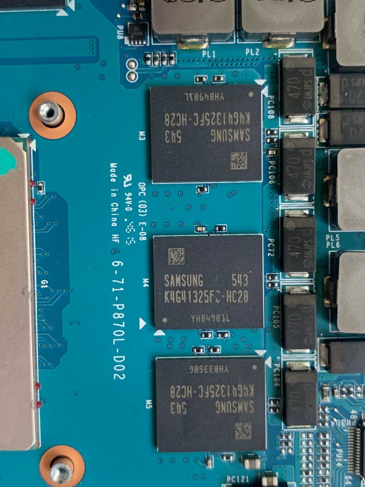 Clevo P870DM-G Nvidia Video Graphic Card N16E-GXX-A1 GTX 980 8G DDR5 ...