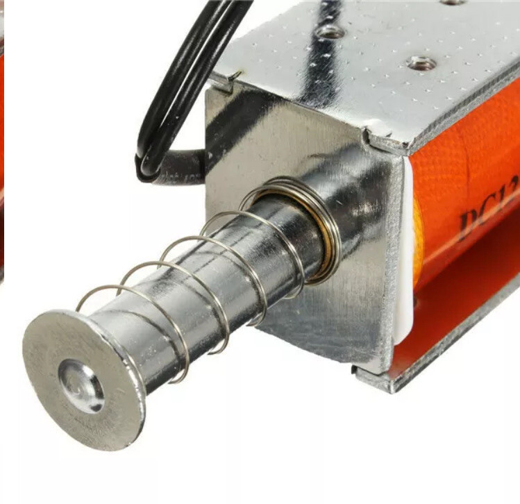 12v Push Pull Solenoid 60mm Long Stroke Electromagnet - 15KG Push/Pull ...