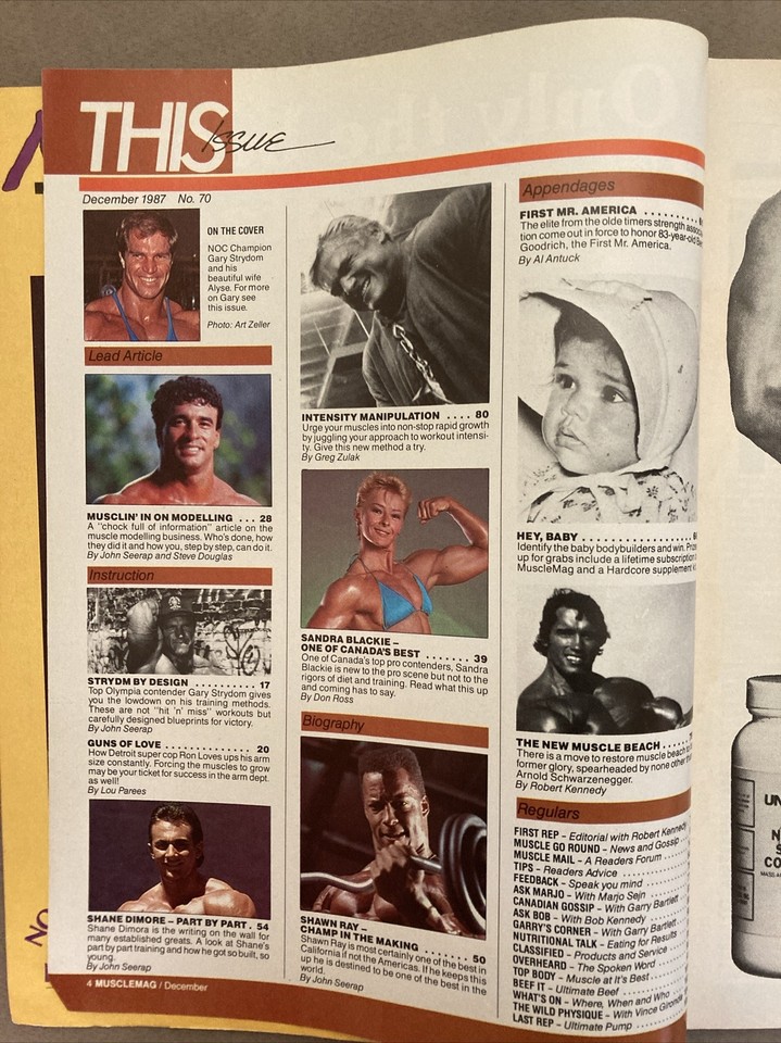 MuscleMag Bodybuilding Magazine / Gary Strydom / 12-87 | eBay