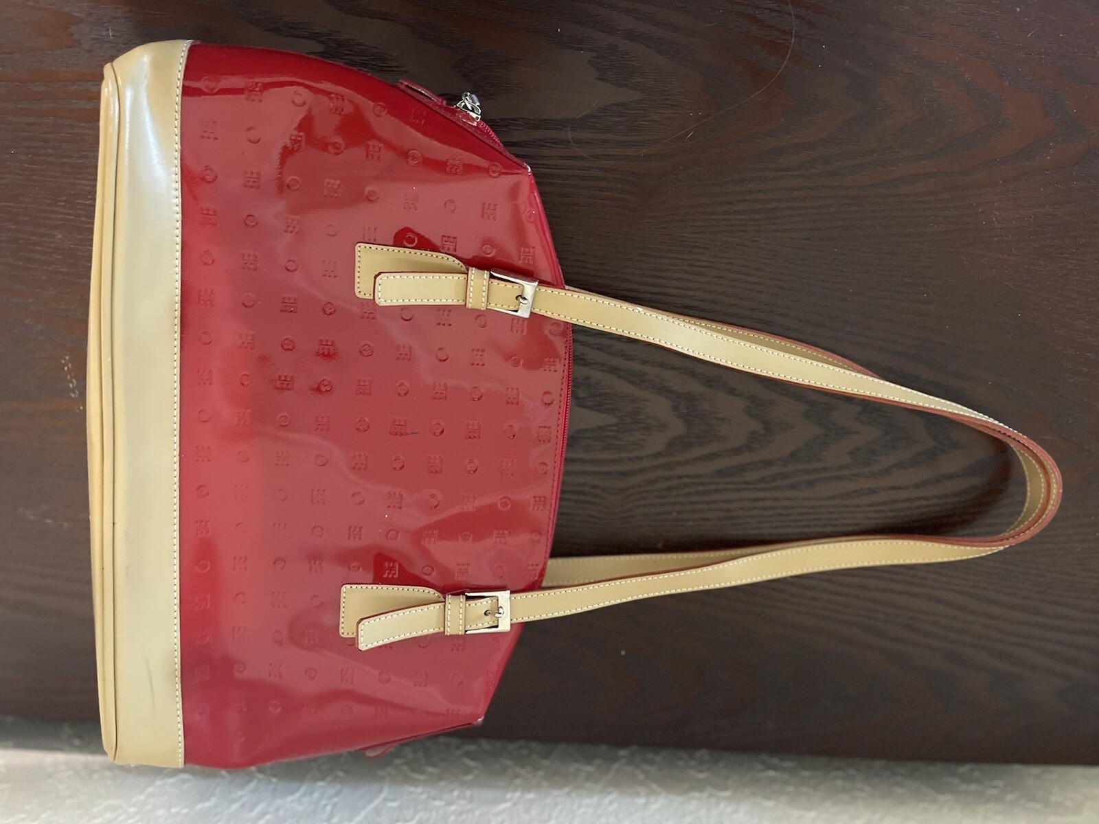 ARCADIA Made in Italy, Gorgeous Patent Leather Red Ba… - Gem