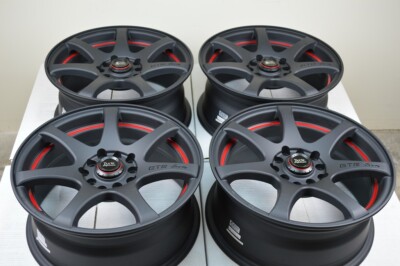 4 New 17x7.5 DDR ZK15 Wheels Rims Stratus Fiero tC Vibe Neon CT200 ...