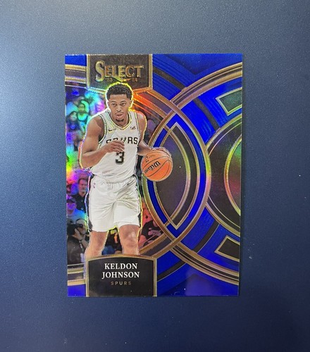 Keldon Johnson 2023-24 Panini Select Basketball Blue Prizm #140 | eBay