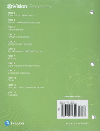 Envision AGA Geometry Student Companion Workbook 2018 | eBay