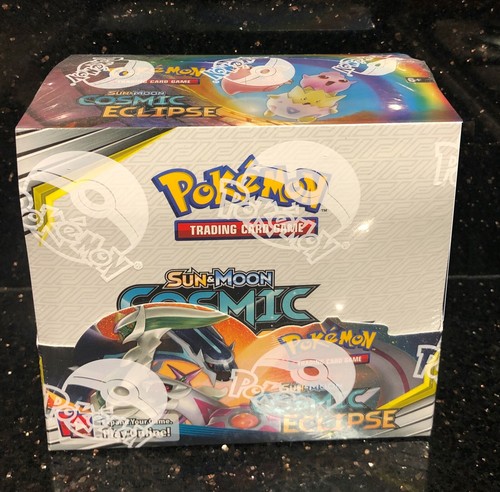 36 Booster Pack Sun & Moon Cosmic Eclipse Pokemon Cards Sealed English ...