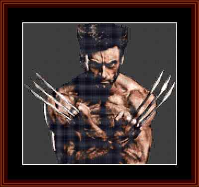 X Men Wolverine Hugh Jackman Cross Stitch Kit | eBay UK