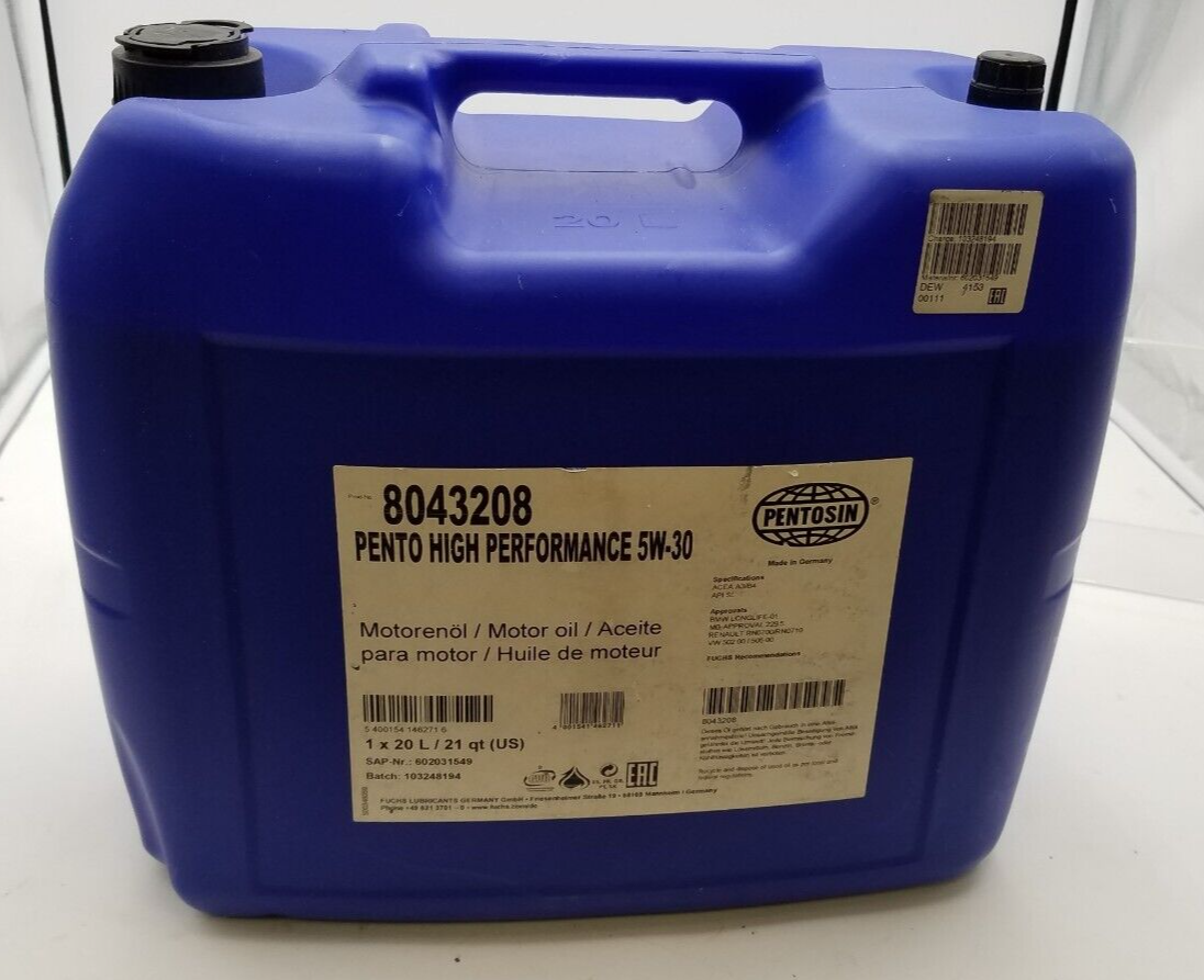 Pentosin 8043208 CRP Pento High Performance 5w-30 Motor Oil 20 L for ...