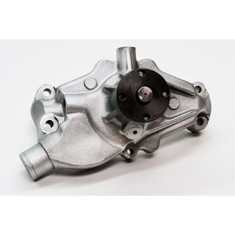 PRW Water Pump 1435004; Satin Aluminum Mechanical for 84-91 Corvette ...