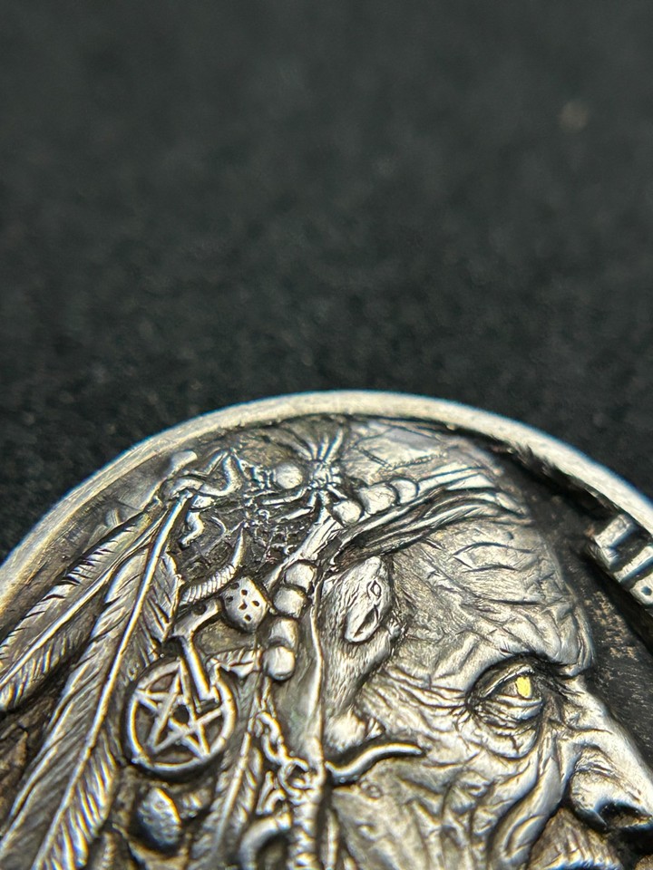 Original Hobonickel Hobo coin Hand Engraving On Coin Buffalo 5 cent | eBay