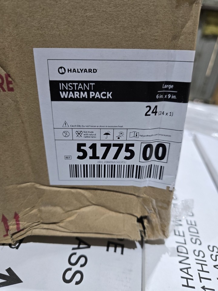 HALYARD Hot Compress Disposable Instant Warm Packs 6 x 9 Inches 24 ...