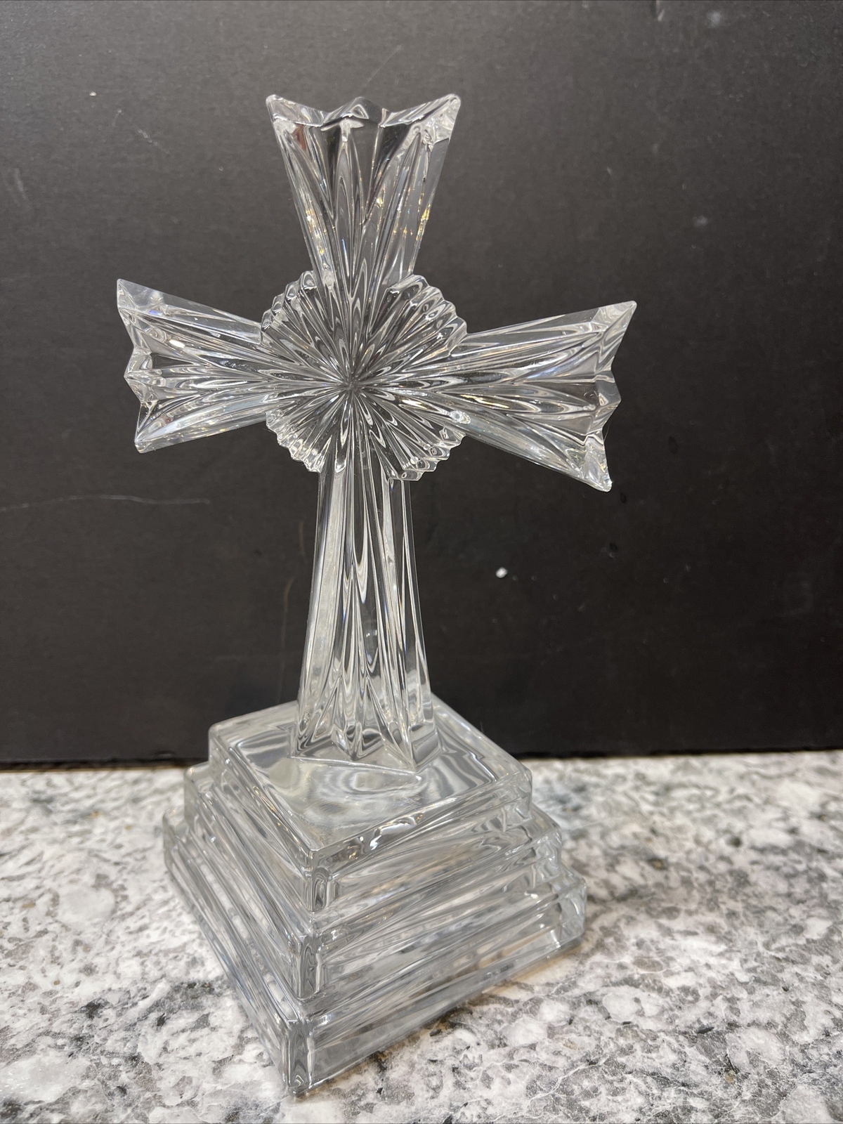 LENOX VINTAGE RARE GERMAN FULL LEAD CRYSTAL CROSS GREAT CONDITION | eBay