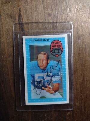 1971 Kellogg's 3-D Super Stars 43 Wayne Walker Detroit Lions | eBay
