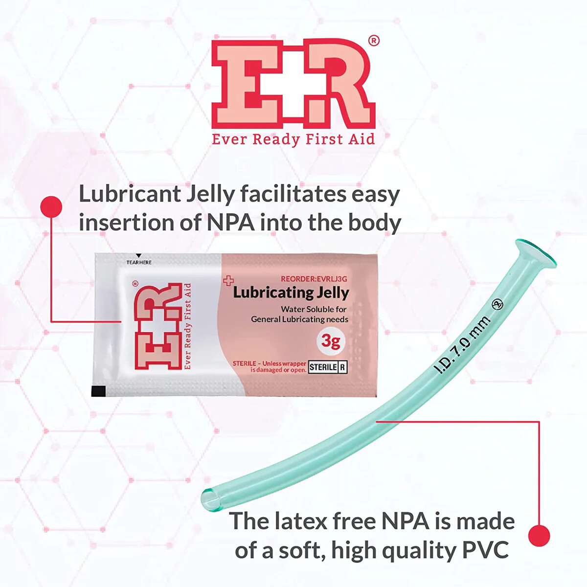 Ever Ready First Aid Nasopharyngeal Airway 28FR with Packet of ...