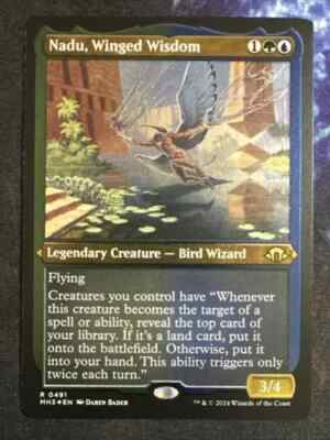 MTG Nadu, Winged Wisdom (Foil Etched) Near Mint Foil Modern Horizons 3 ...