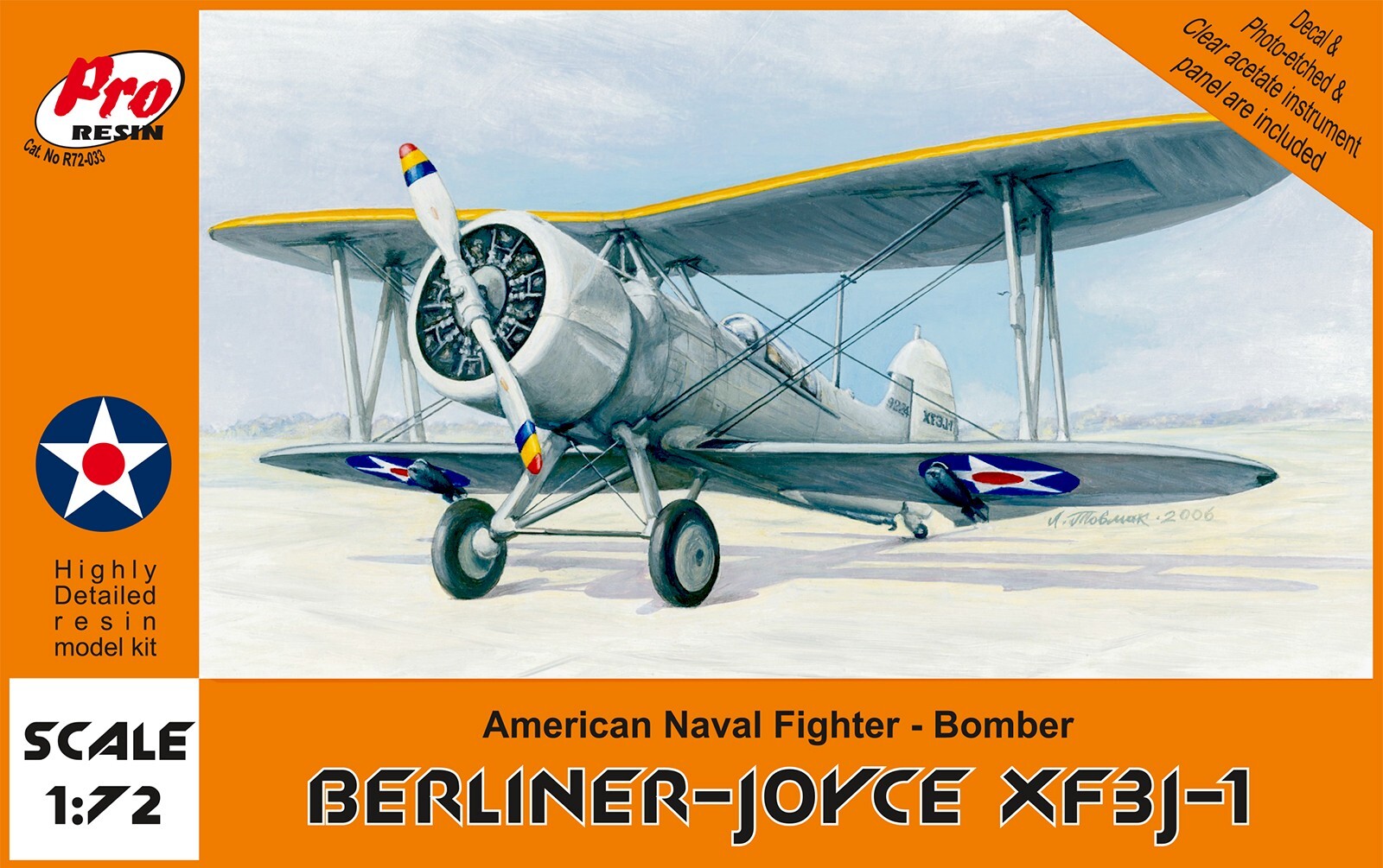 1/72 Berliner Joyce XF3J-1 US Navy Fighter Bomber Aircraft Kit Pro ...