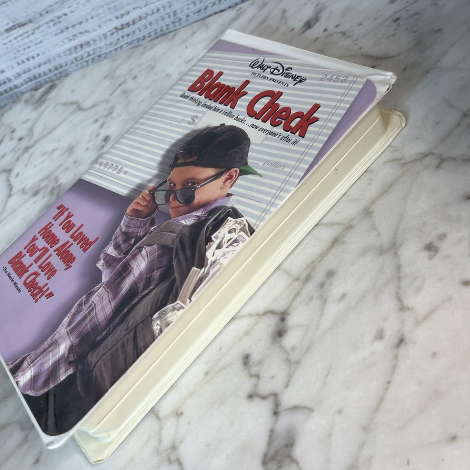 Blank Check Movie VHS Tape 2000 Walt Disney Tone Loc Karen Duffy | eBay