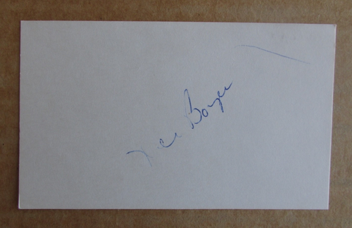 KEN BOYER SIGNED AUTOGRAPH 3X5 INDEX CARD 1955 CARDINALS 11X ALL STAR ...