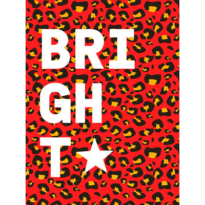 Leopard Words Bright Large Canvas Wall Art Print | eBay Australia