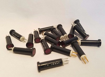 Lot of 19 DDP AR5HT Panel Mount Pilot Indicator Lamps Light Bulbs Red ...