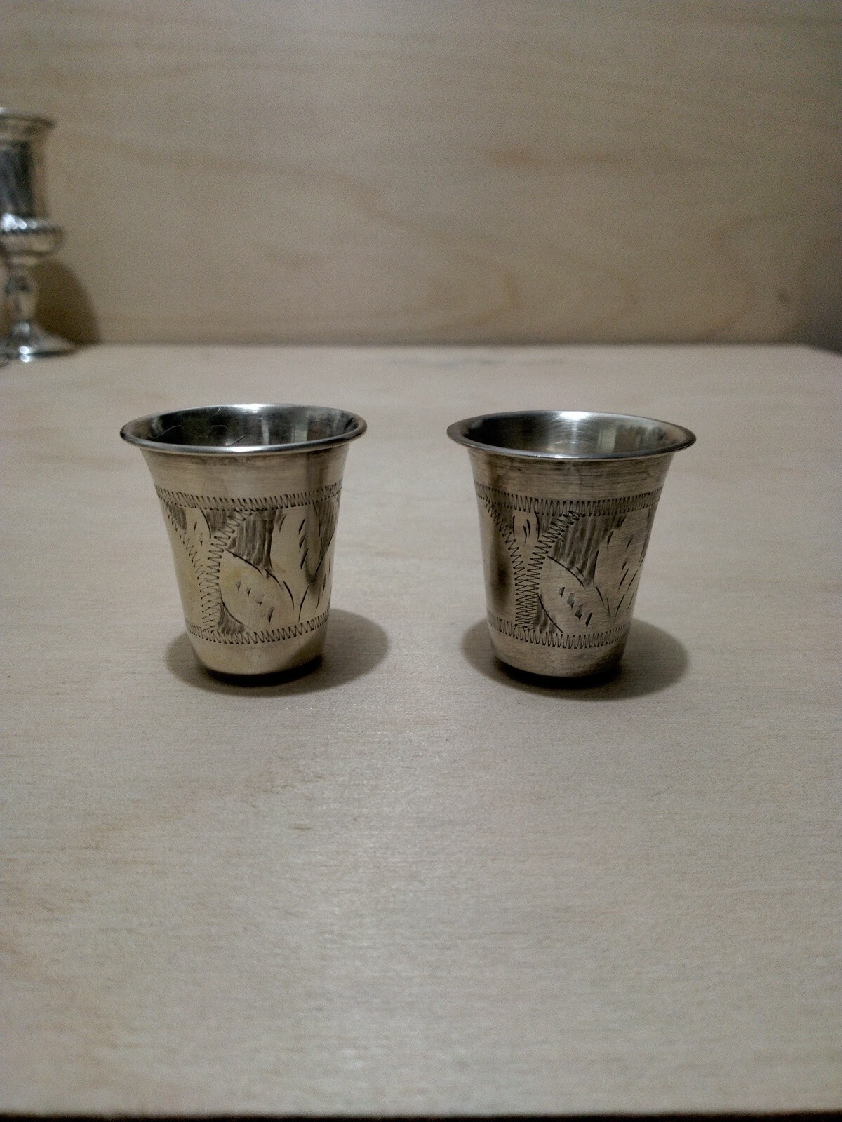 Rare Set of 2 Silver Shot Cups, By John Rose Co. | eBay