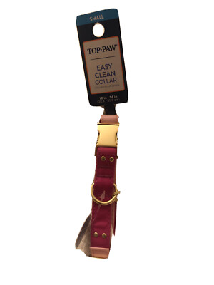 Top Paw Easy Clean Collar pink two tone adjustable collar sz small | eBay