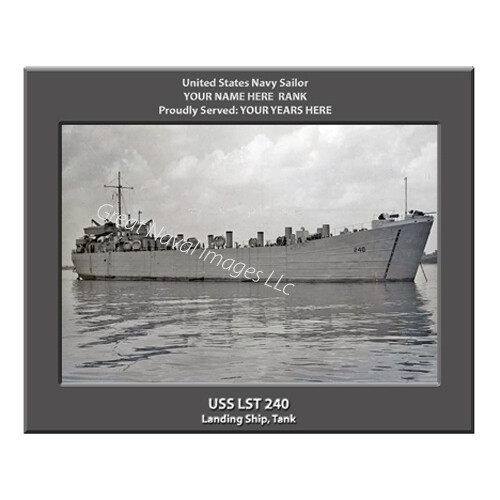USS LST-240 Personalized Canvas Ship Photo Print Navy | eBay