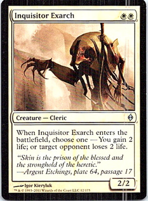 Inquisitor Exarch Magic The Gathering New Phyrexia Light Play | eBay
