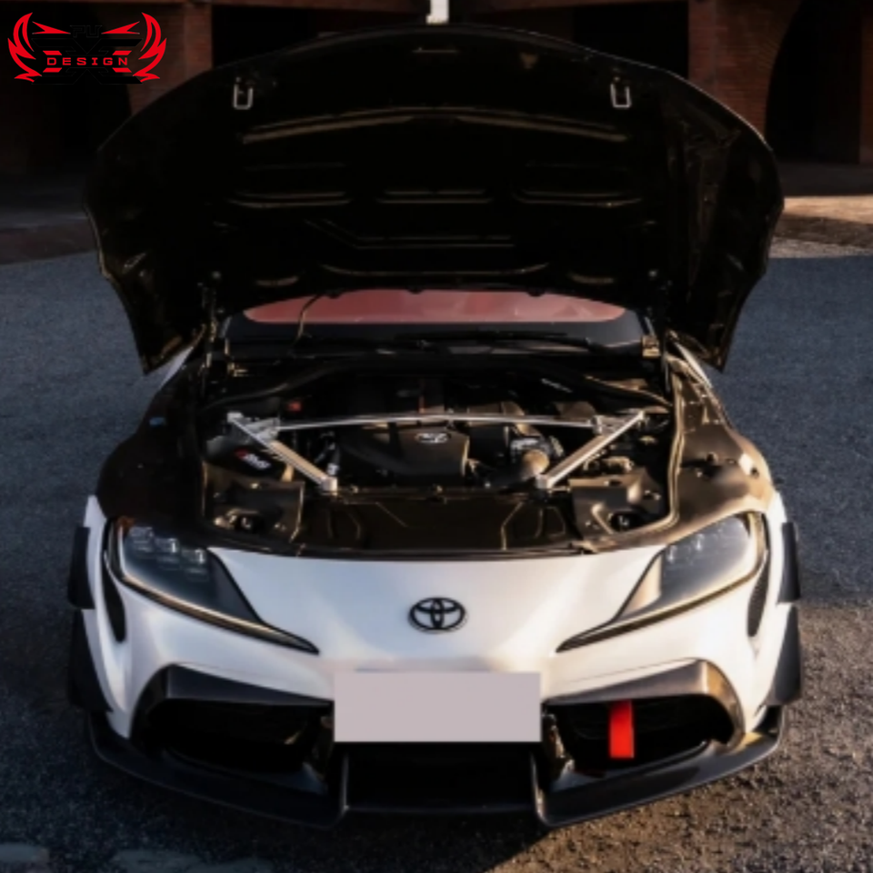 Forged Carbon Fiber Front Bumper Vents Front Canards For Toyota GR ...