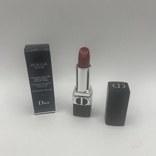 Dior Rouge Dior Refillable Longwear Lipstick #999 Satin 0.12 Oz | eBay