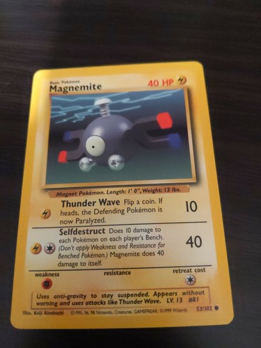Pokemon Base Set Magnemite 53/102 | eBay