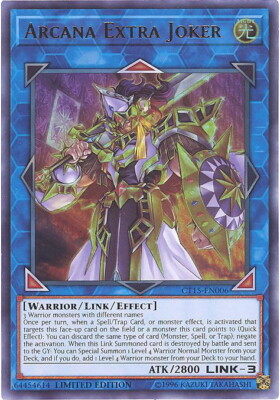 Yu-Gi-Oh Card - CT15-EN006 - ARCANA EXTRA JOKER (ultra rare holo) - NM ...