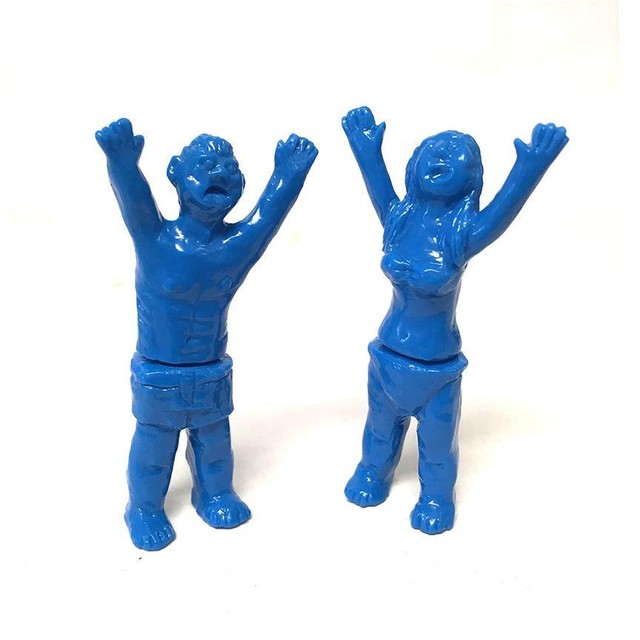 Rampage Toys Blank Blue Sofubi Snack Victim Set for sale online | eBay
