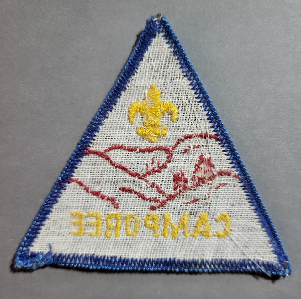 Vintage BOY SCOUTS Triangle Camporee Patch - UNUSED - Free Shipping | eBay