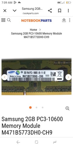 SAMSUNG Planet First 2GB RAM 1Rx8 PC3-09-11-B2 471B5773DHO-CH9 1135 | eBay