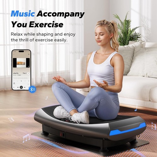 Vibration Plate Exercise Machine 7 in 1 4D Vibration Plate Glide Swing ...