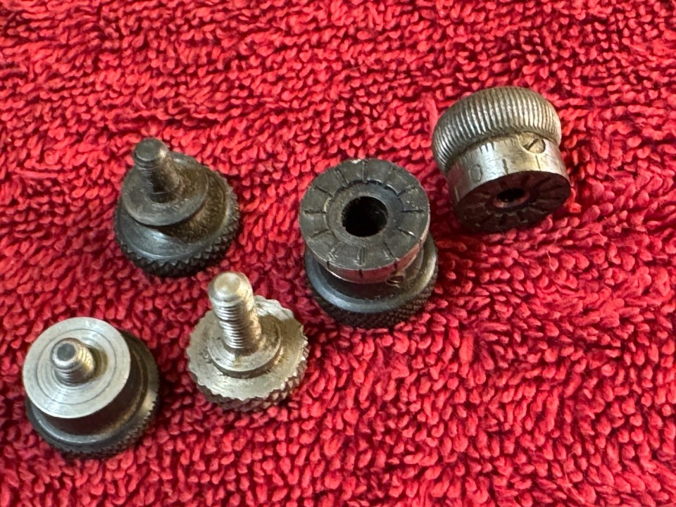 Lyman Redfield Receiver Peep Sight Parts Lot Aperture Windage Elevation ...