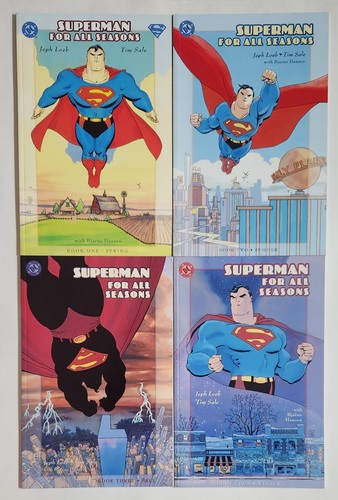 Superman For All Seasons #1-4 VF+ Tim Sale DCU Legacy Movie Key DC ...