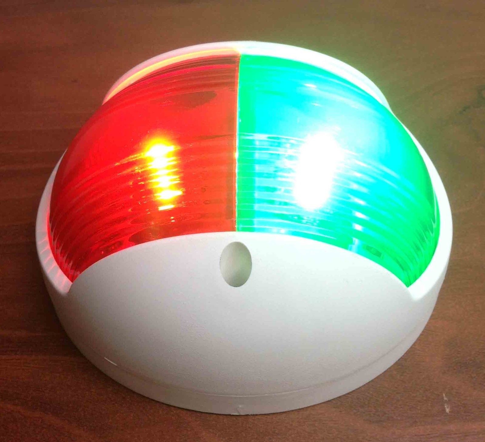 MARINE BOAT VERTICAL MOUNT COMBINATION RED GREEN BOW LED NAVIGATION ...
