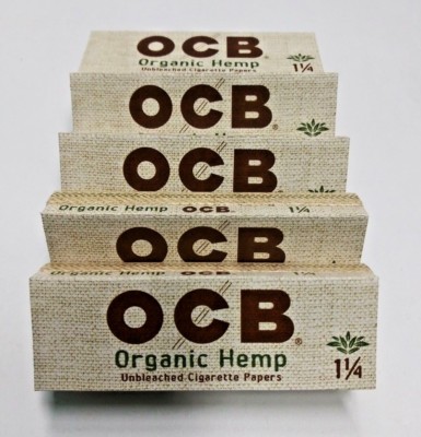 5 Packs Authentic OCB Organic Hemp 1 1/4 Size Rolling Papers & Tips | eBay